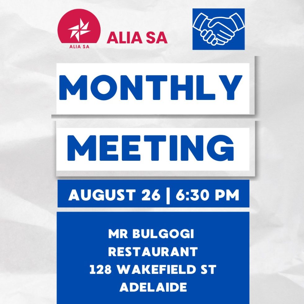 ALIA SA Monthly Meeting | ALIA