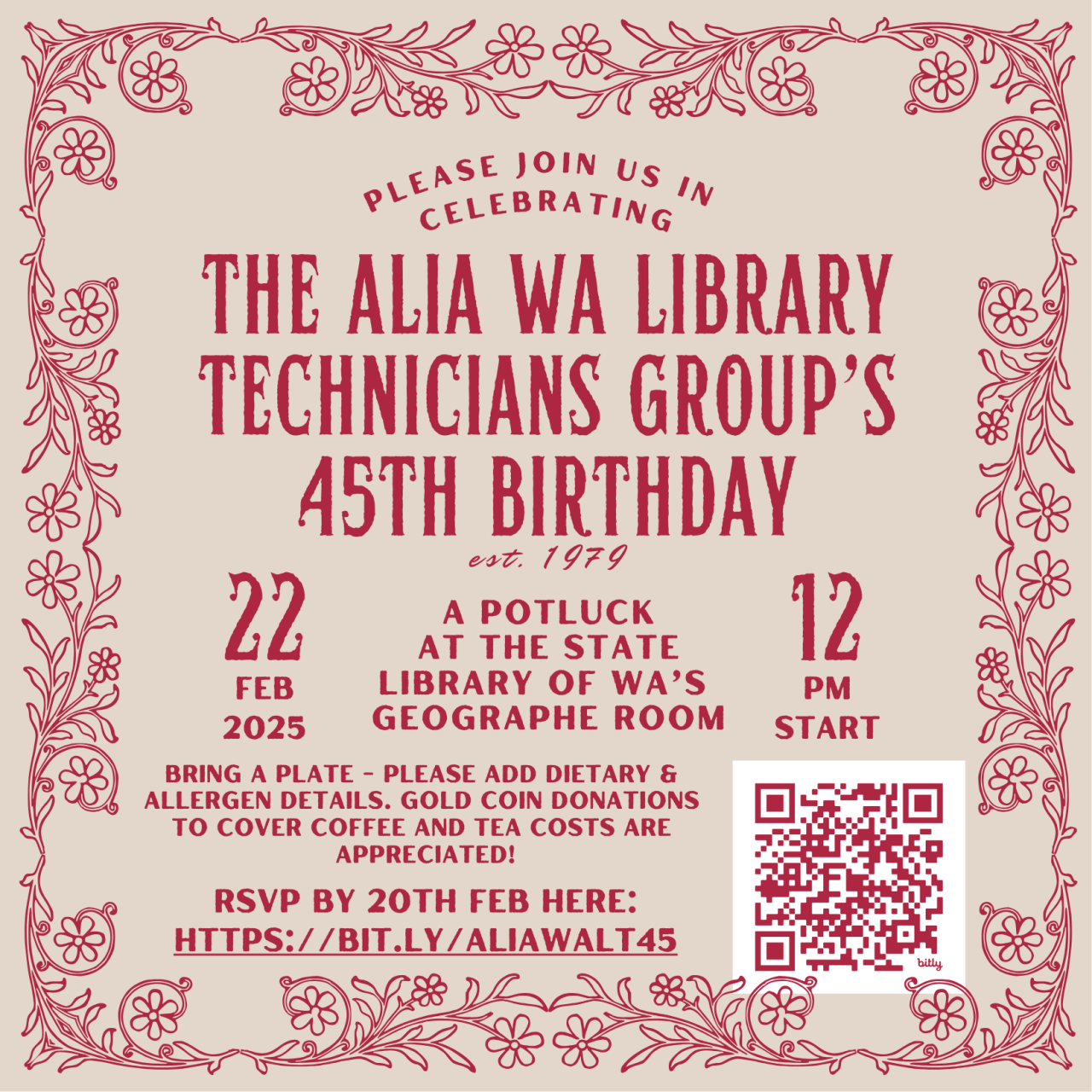 ALIA WA Event: Library Technicians Group (WALT) 45th Birthday | ALIA